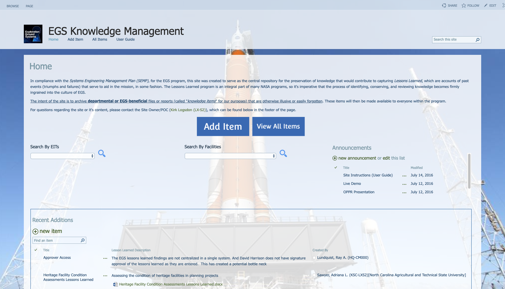 EGS Knowledge Management | APPEL Knowledge Services